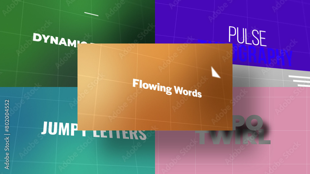 3D Professional Type Series | Animated Titles with Control Panels Stock ...