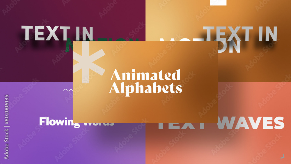 3D Refined Typography Kit | Animated Titles with Control Panels Stock ...