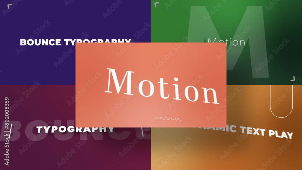 3D Spectrum Text Designs | Animated Titles with Control Panels Stock ...