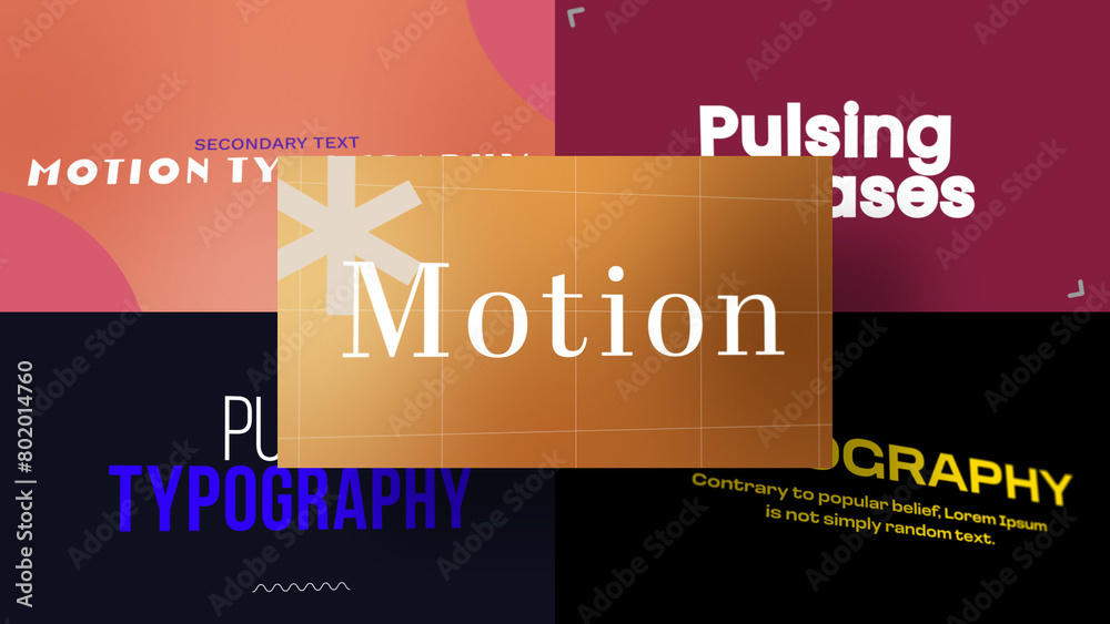 3D Visionary Text Effects | Animated Titles with Control Panels Stock ...