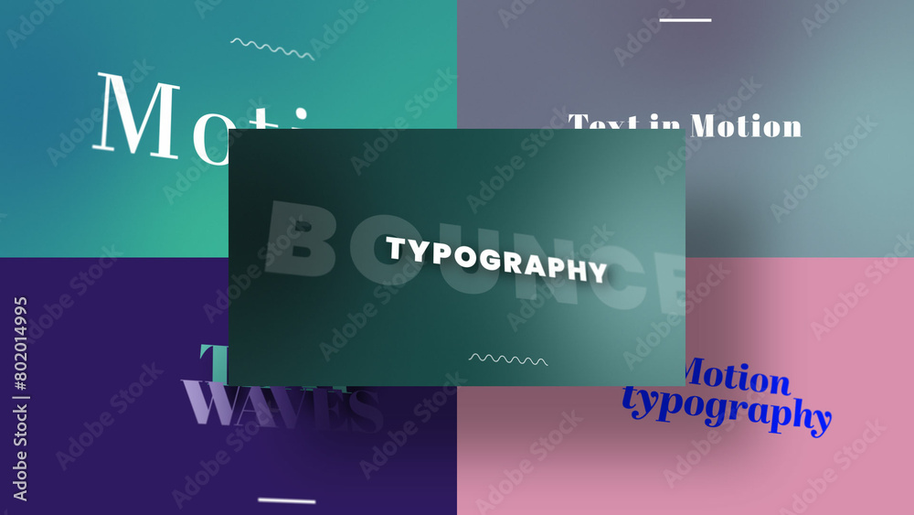 3D Void Text Visions | Animated Titles with Control Panels Stock ...