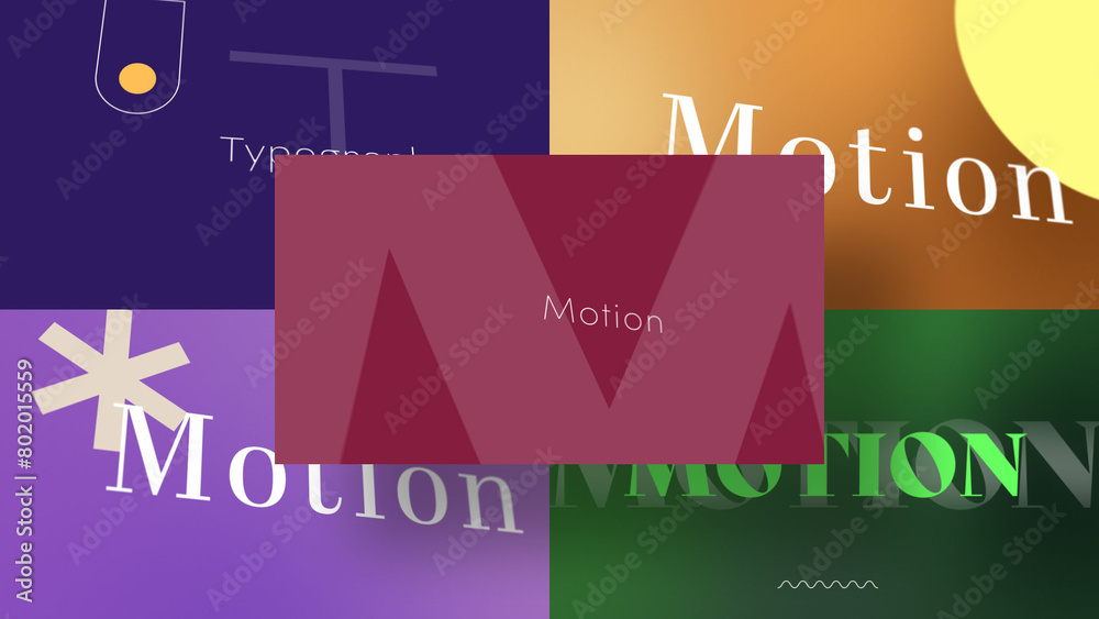 3D Waveform Text Patterns | Animated Titles with Control Panels Stock ...