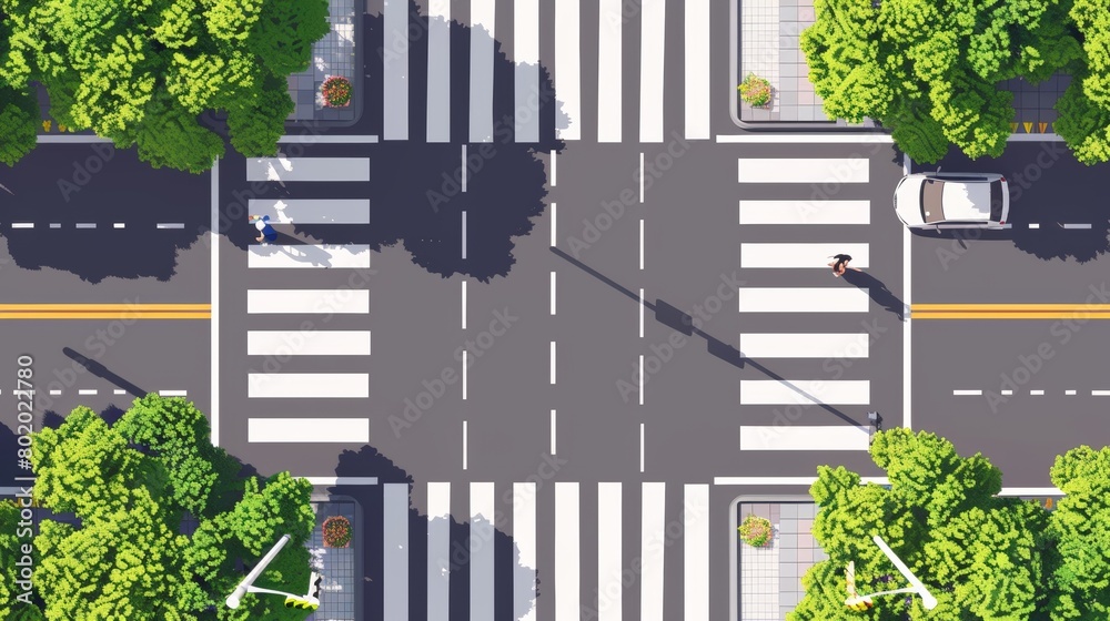 This modern realistic background features black asphalt with white ...