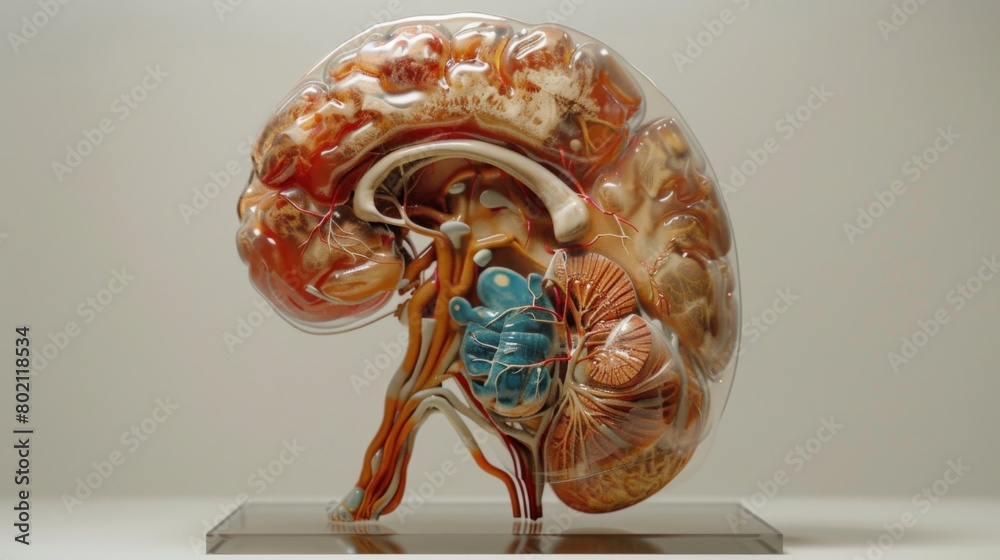 A detailed 3D rendering image providing an overview of the structures ...