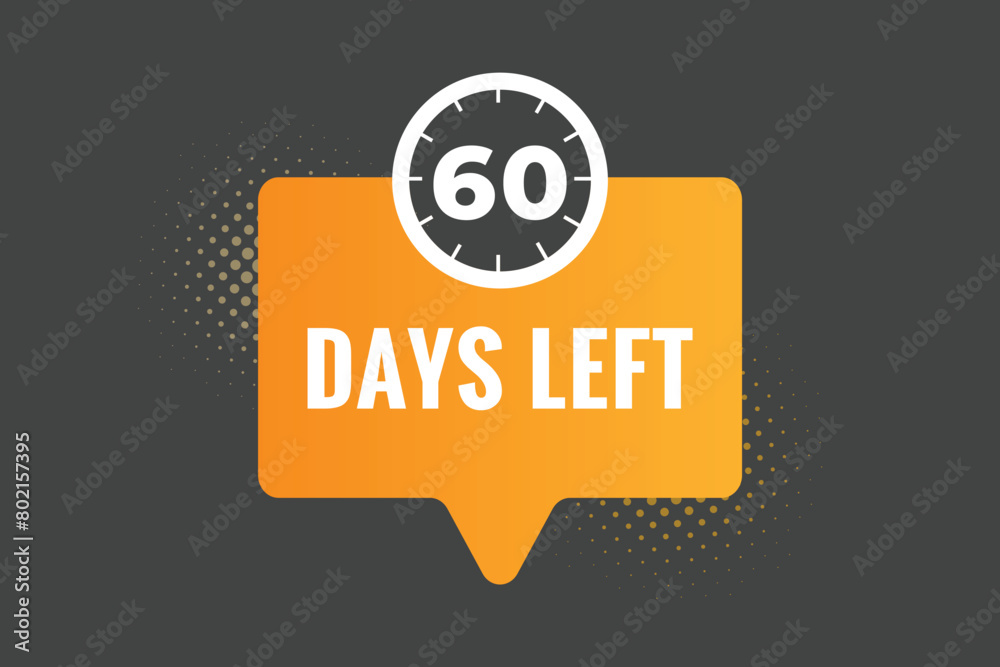 60 days to go countdown template. 60 day Countdown left days banner ...