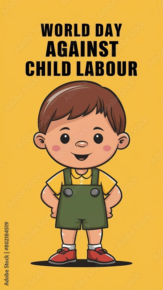 World day against child labour, child labour, illustration. story ...