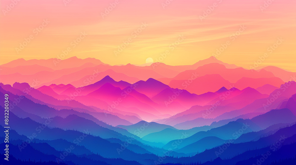 Explore a sunrise gradient background alive with vibrancy, where bold ...