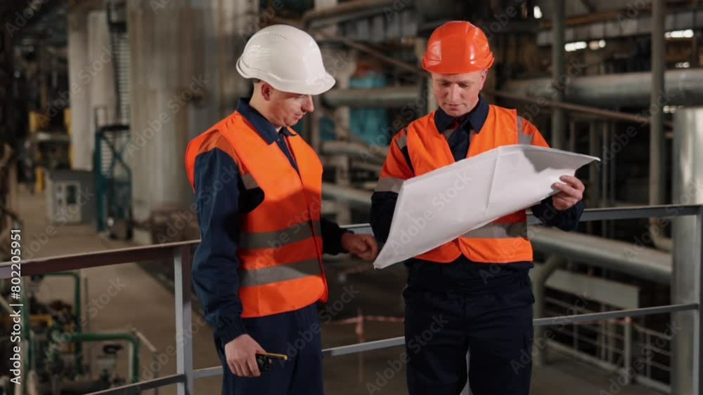 Blueprint analysis, Plan examination, Factory consultation. At ...