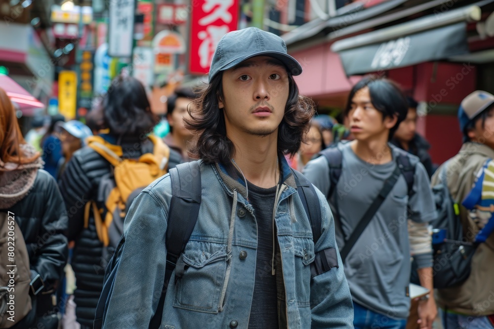 Unidentified people visit Shibuya Crossing in Tokyo, Japan. Shibuya ...