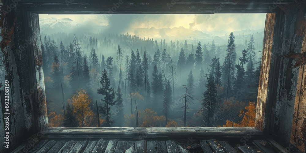 Capturing the haunting aftermath, the panoramic view from inside a fire ...