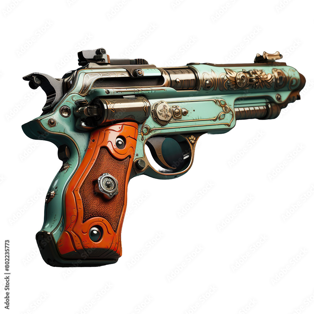 Handgun pistol weapon isolated on transparent background PNG Stock ...