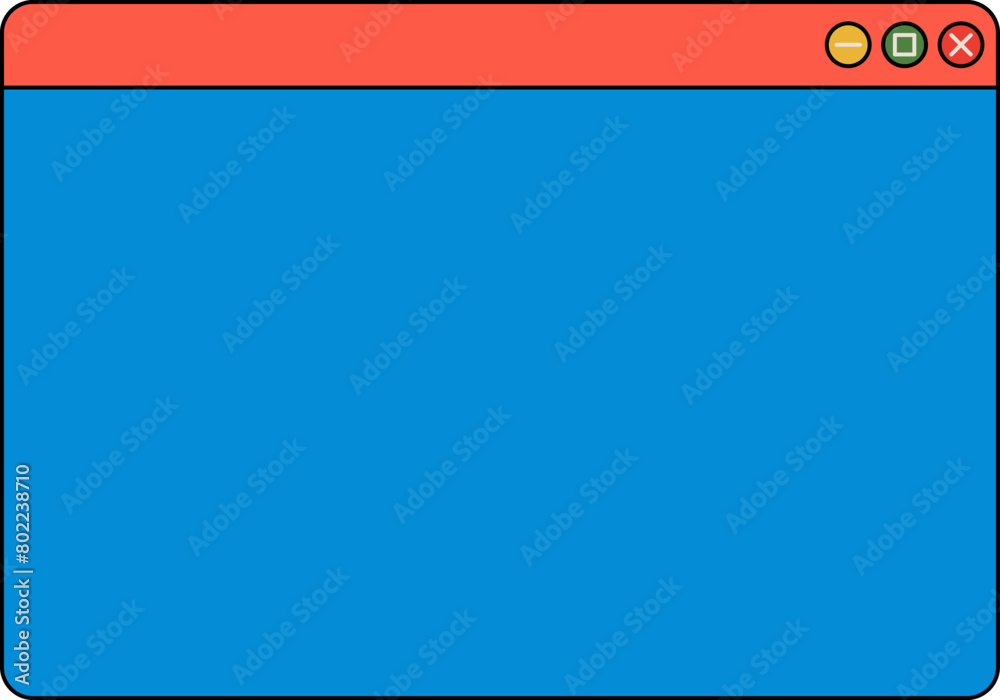 Desktop browser and dialog window templates. Computer user interface ...