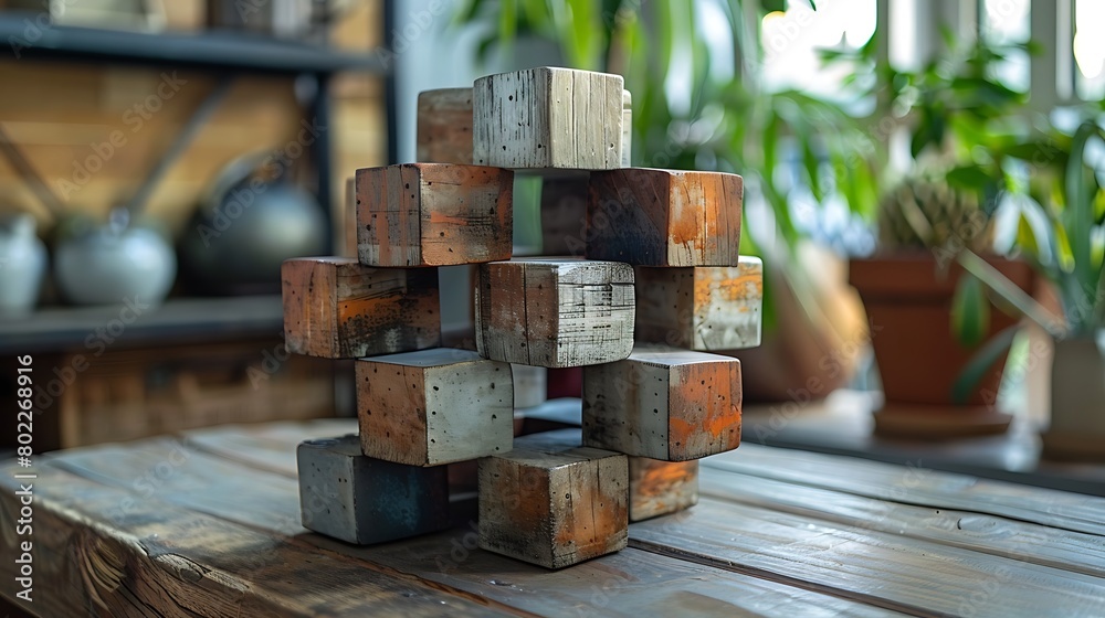 Experience the illusion of depth with a sophisticated cubist puzzle ...
