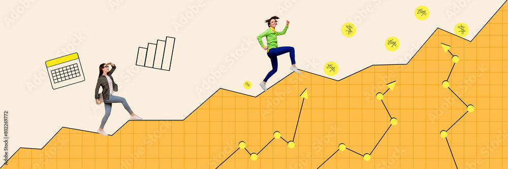 Sketch image composite trend artwork 3D photo collage of two person ...