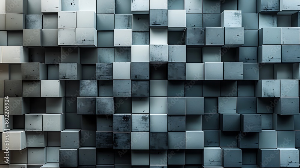 Step into a minimalist yet complex world of cubes that mimic a 3D ...