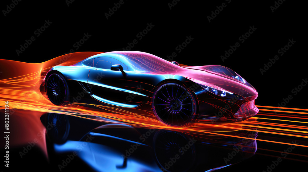 Efficient aerodynamics of a vehicle highlighted through a wind tunnel ...