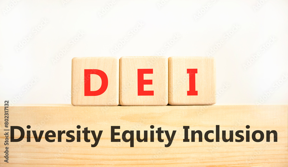 DEI diversity equity and inclusion symbol. Concept words DEI diversity ...