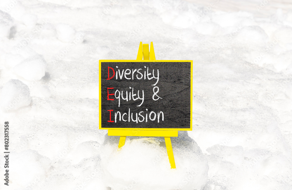 DEI diversity equity and inclusion symbol. Concept words DEI diversity ...