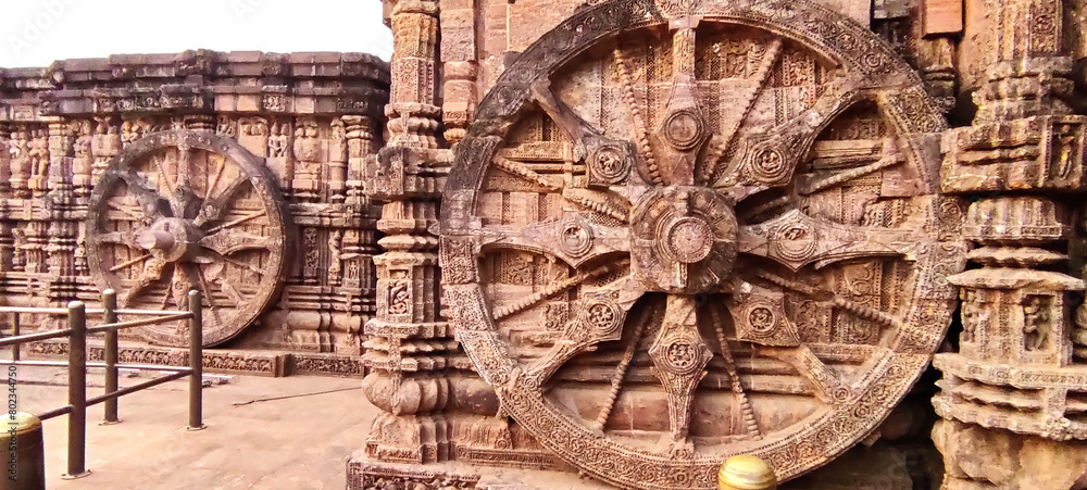 10 March, 2024, Sun Temple, Konark, Orissa India, Ruins of 800 year old ...