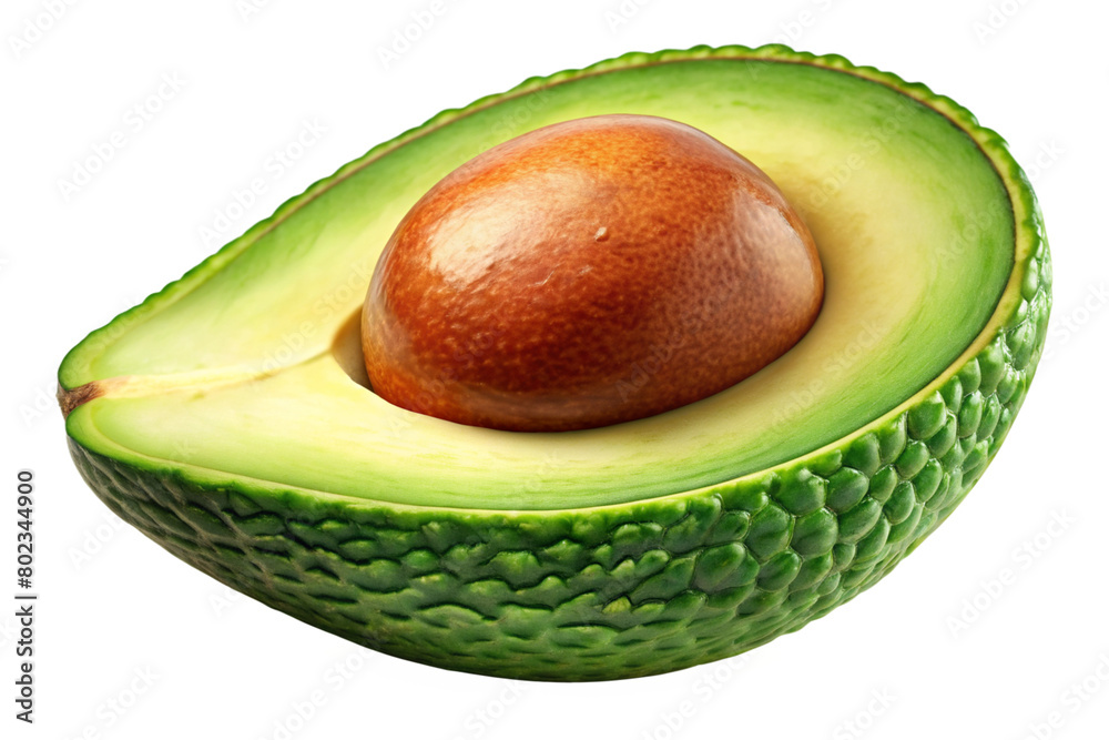 Isolated Avocado: A ripe avocado isolated on a transparent background ...