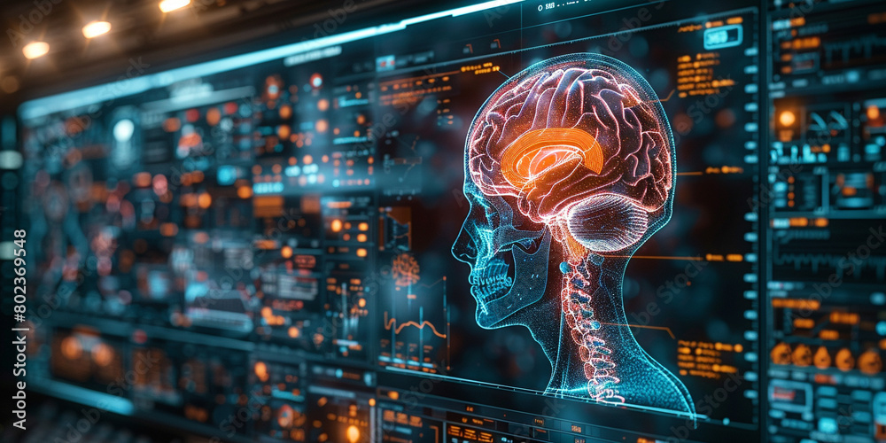 Understanding Brain Structure with High-Resolution MRI Imaging Stock ...