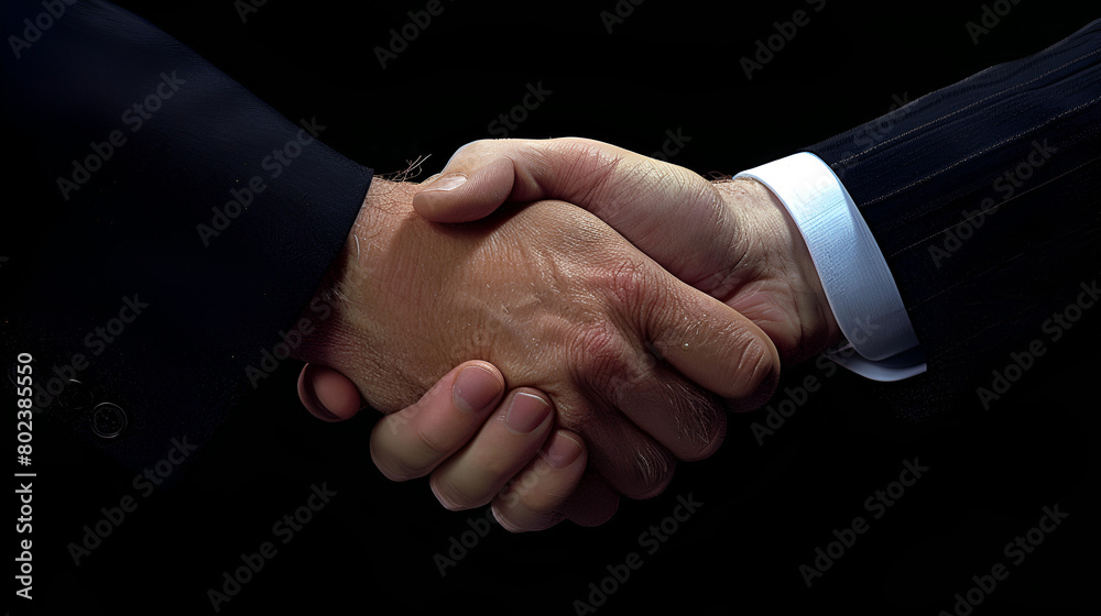 cerrando trato dandose las manos hombres de negocios haciendo acuerdos ...