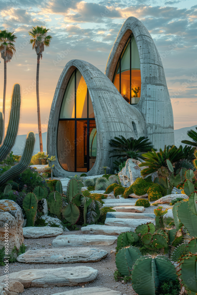 An architectural interpretation of San Pedro cacti, their forms used as ...