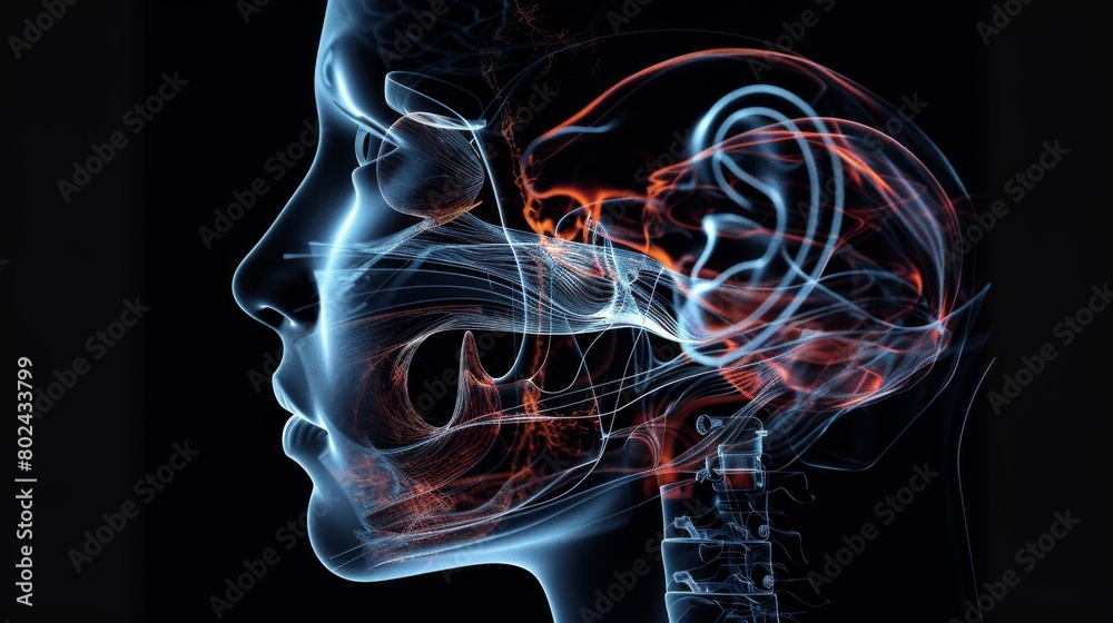 An insightful 3D rendering image depicting the balance system of the ...