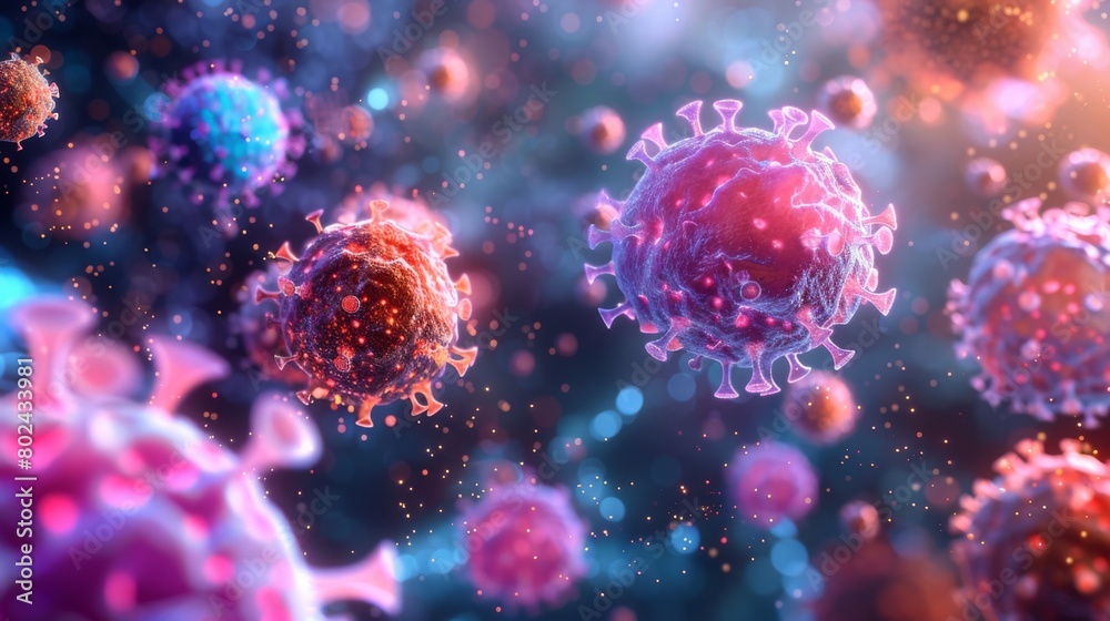 An insightful 3D rendering image showcasing the activation and ...