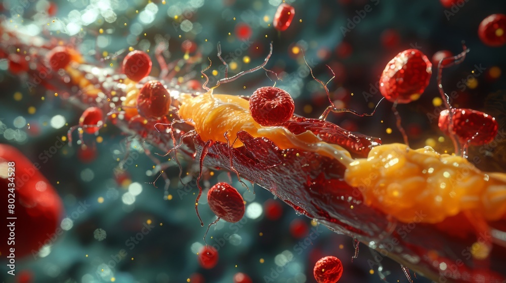 3D rendering image showcasing the structure and function of bone marrow ...