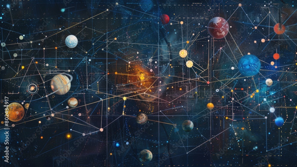 Dynamic illustration of significant astrological combinations, such as ...