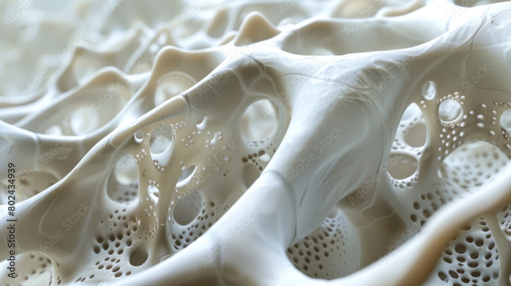 3D rendering image illustrating variations in bone structure and ...