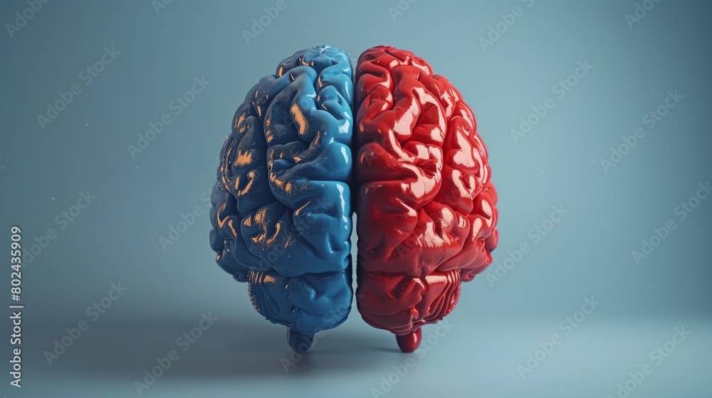 3D rendering image highlighting the differences and specialization of ...