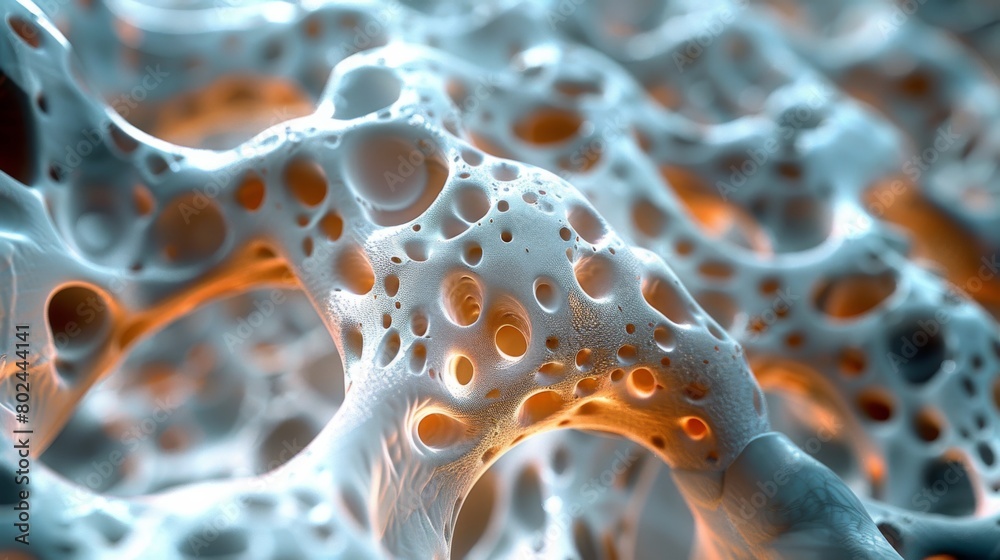 3D rendering image depicting the structure and function of articular ...