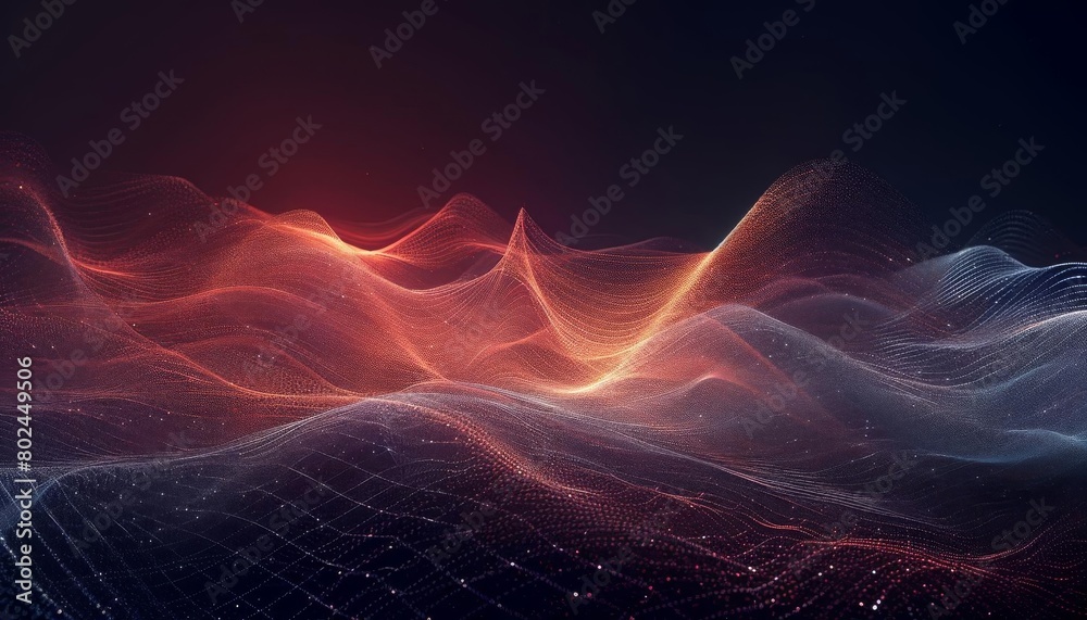 Sound wave visualization on a dark background, perfect for audio ...