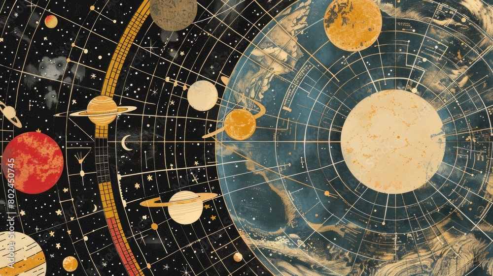 Illustration highlighting the retrograde periods of various planets ...