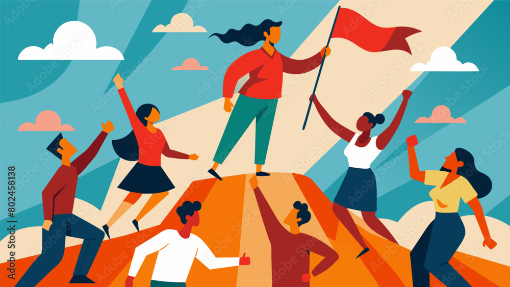 Courageous Acts A visual of individuals taking brave actions in the ...