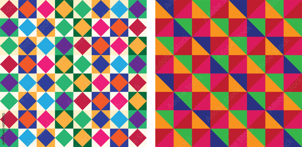 Phulkari Pattern, Indian Kurtis Digital Print, Design. Geometric ...