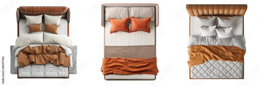 Set of A the best bed advertisement ever, modern mattress and bed ...