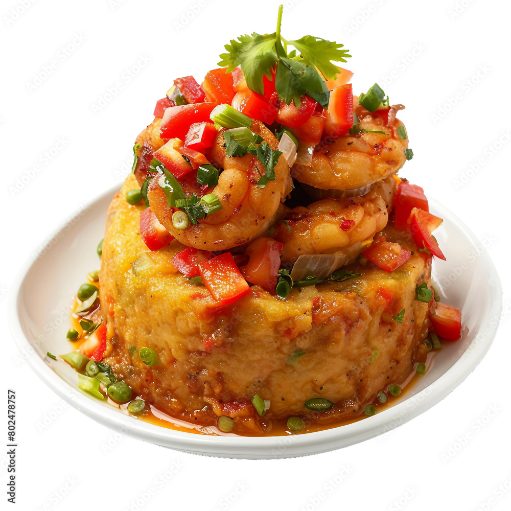 Mofongo, transparent background, isolated image, generative AI Stock ...