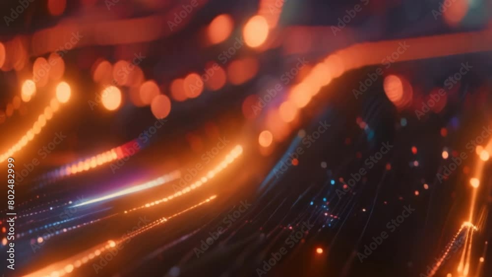 A mesmerizing dance of data particles, forming and dissolving into ...
