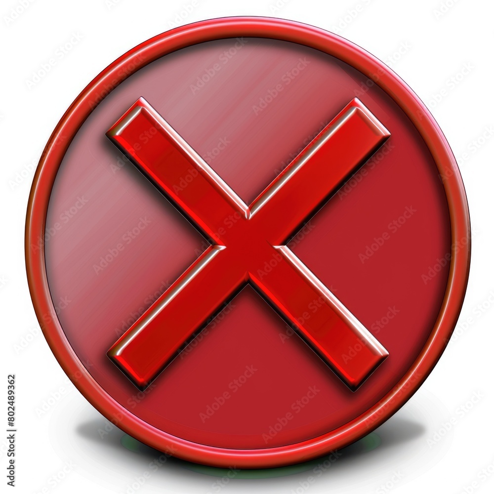 Cancel with Confidence - Bold Big Red X Button for Quitting, Errors ...