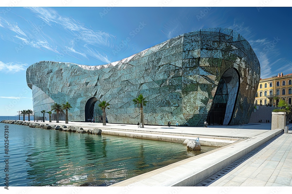 Shimmering Metal Panels and Retractable Roof: Monolithic Stadium ...