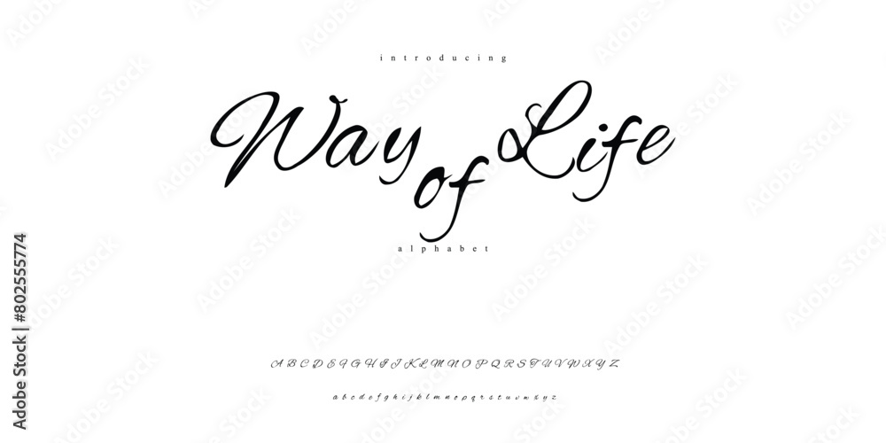 Handwriting script brush font alphabet signature Font Calligraphy ...