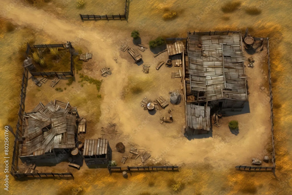 DnD Battlemap wind, turbines, rusted, farm, renewable, energy Stock ...