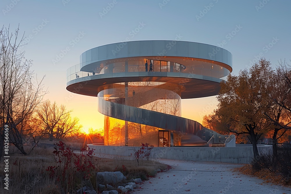 Zenith Observation Tower: Spiraling Skyward with Transparent Panoramic ...