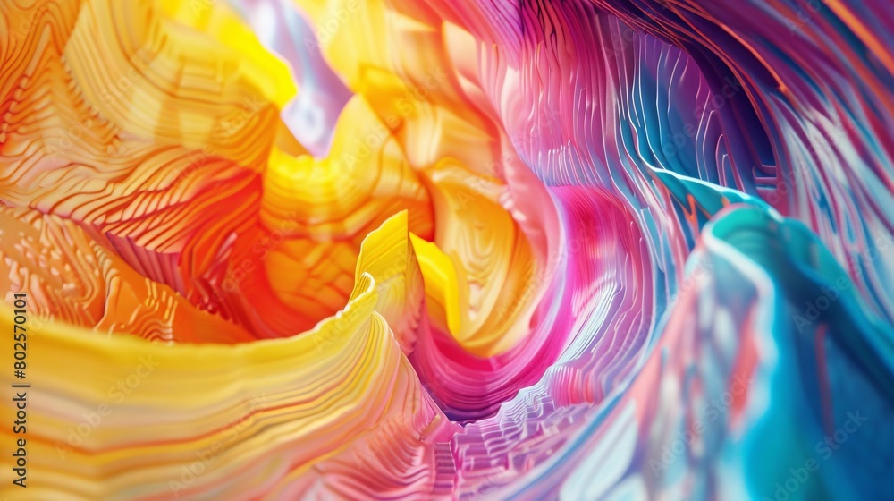 Transform an abstract landscape photograph into a visually striking ...