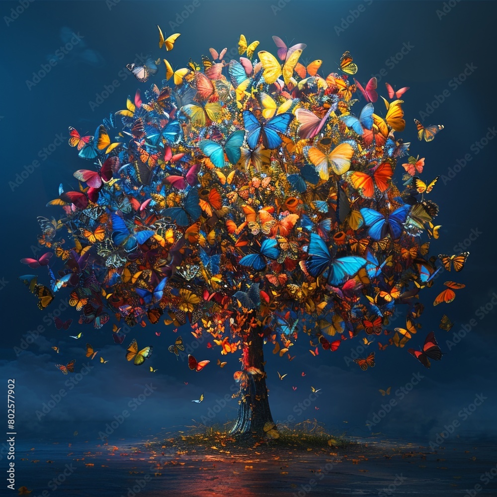 An aweinspiring display of nature as butterflies unite to create a ...