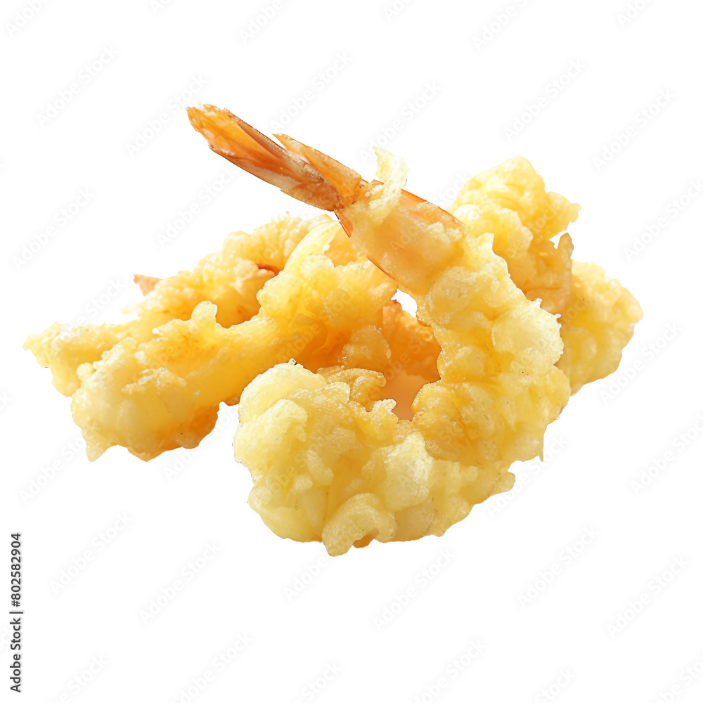 Tempura, transparent background, isolated image, generative AI Stock ...
