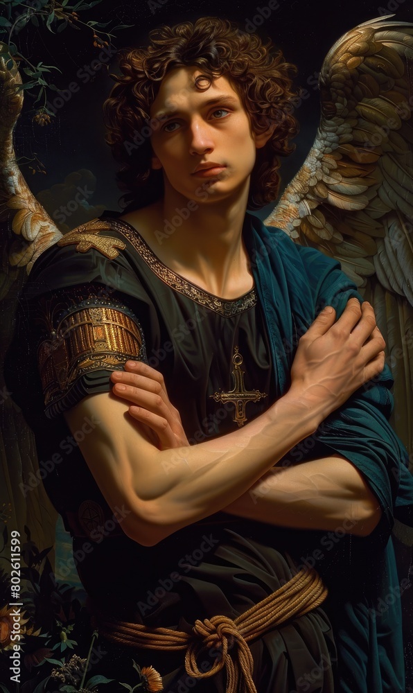 Archangel Gabriel, celestial messenger and defender, bearer of divine ...
